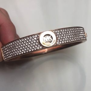 Michael Kors Jewelry | Rare Mk Gold Crystal Charm Bracelet Gorgeous ...